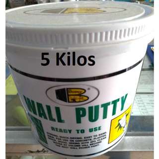 Bosny Wall Putty 5 Kilos Masilya Concrete Putty Tube Type Ready To Use ...