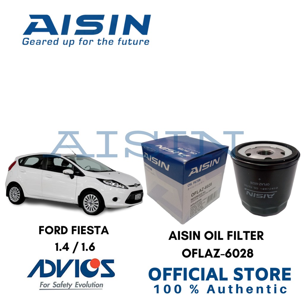 AISIN Oil Filter for Ford FIESTA 1.4 / 1.6 (OFLAZ-6028) | Shopee ...