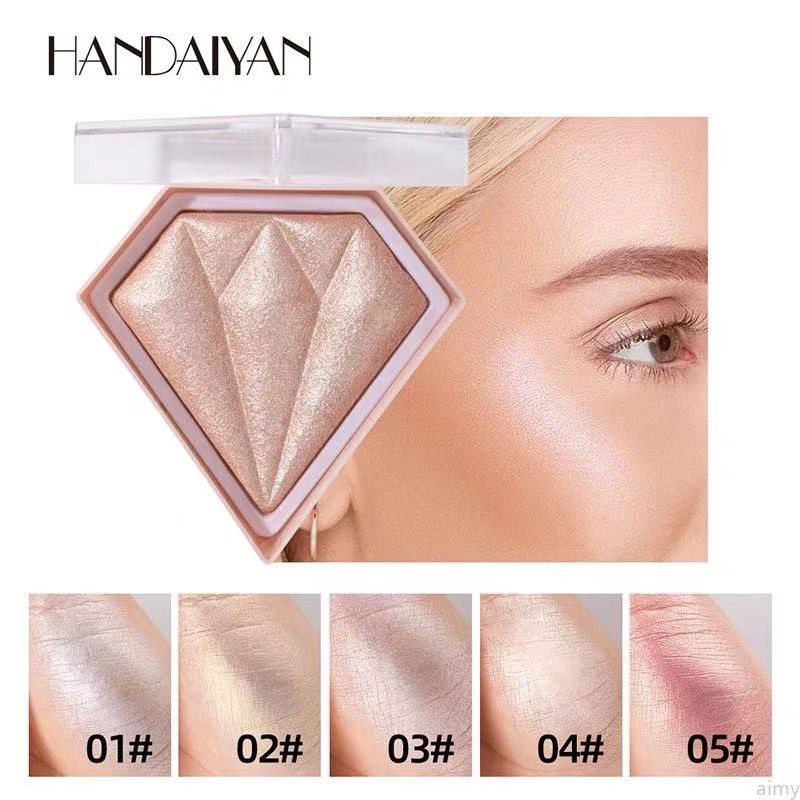 HANDAIYAN Diamond Face Contouring Shimmer Highlighter Palette Makeup ...
