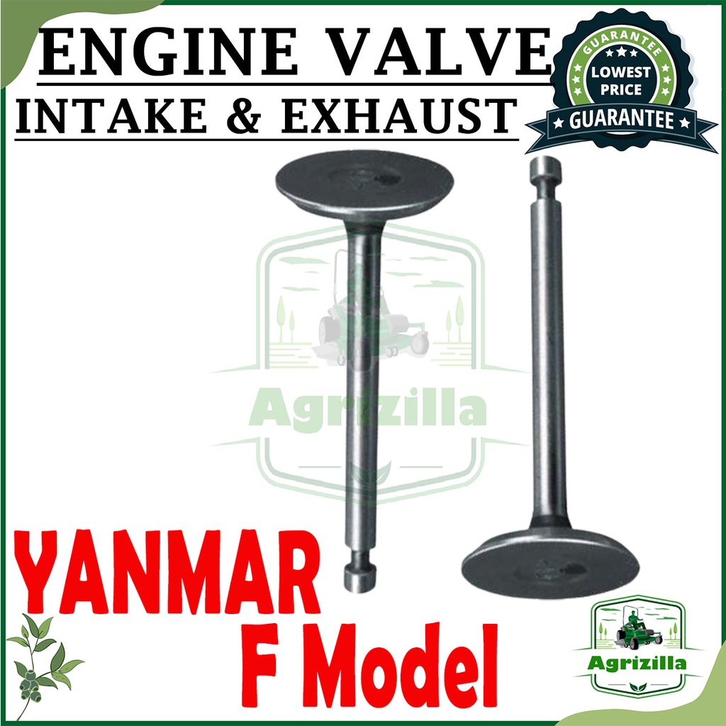 ENGINE VALVE SET INTAKE and EXHAUST for YANMAR F MODEL - F4 F5 F6 F7 F8 ...