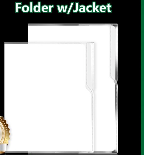 School Supplies White Folder With Jacket Long & Short 1Pcs | Shopee ...