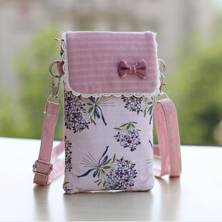 Small Fresh Fabric Mobile Phone Bag Crossbody Crossbody Crossbody ...