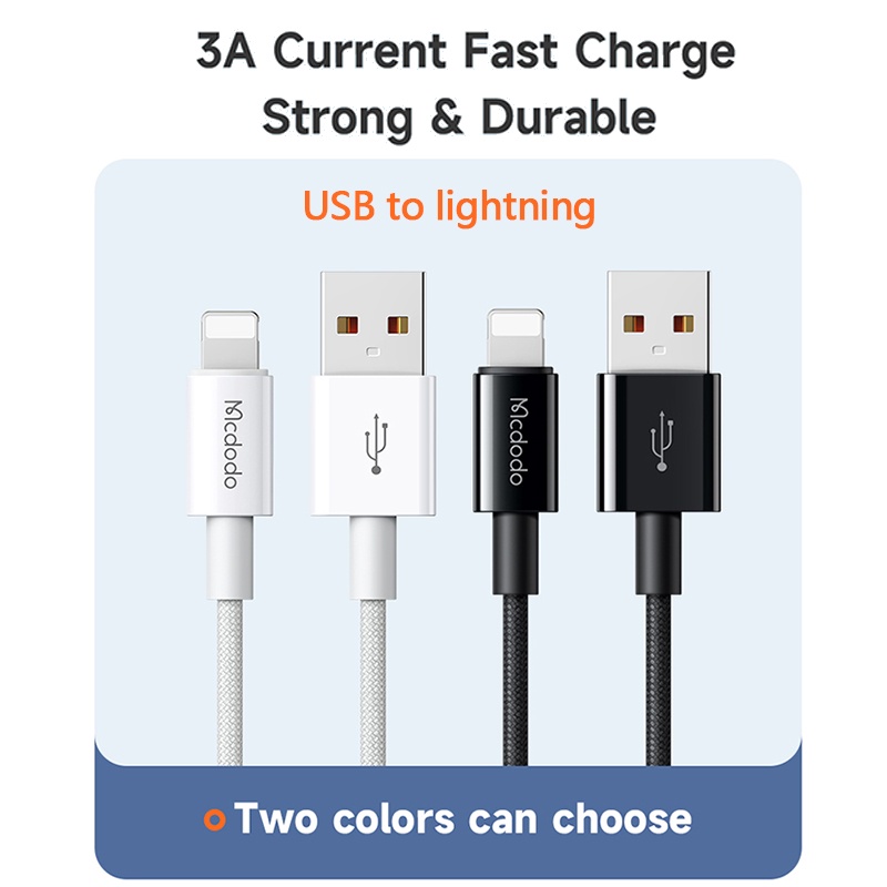 Mcdodo IOS Cable 60W / 36W PD Type-C to IP 15 14 Pro Max 13 12 11 Xr 8 ...
