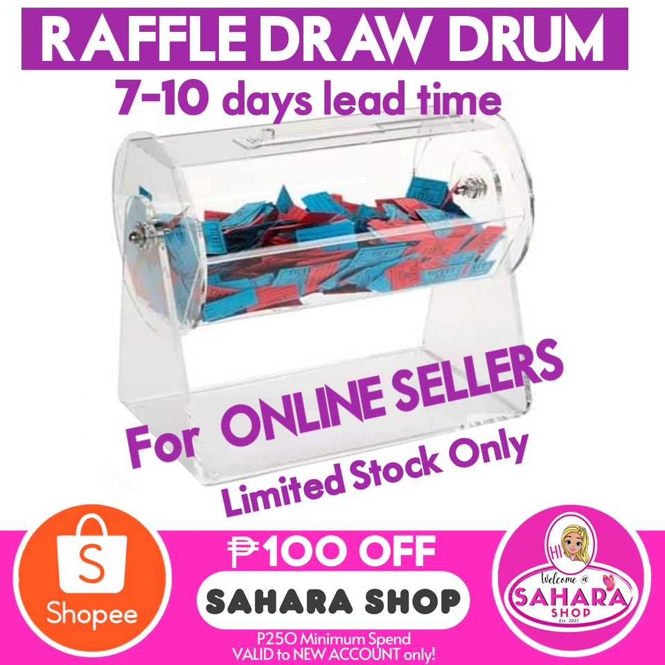 RAFFLE DRAW MACHINE / ROULETTE / DRUM BOX | Shopee Philippines
