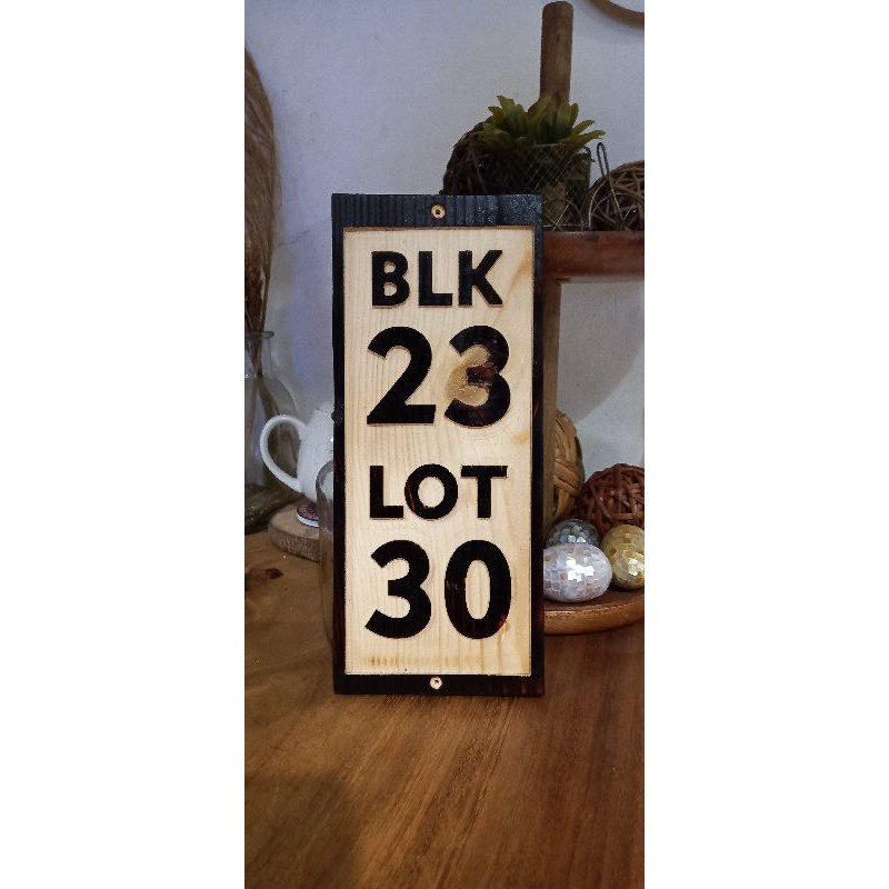 Wooden House Number Sign - Custom made/ Custom House Number Sign ...