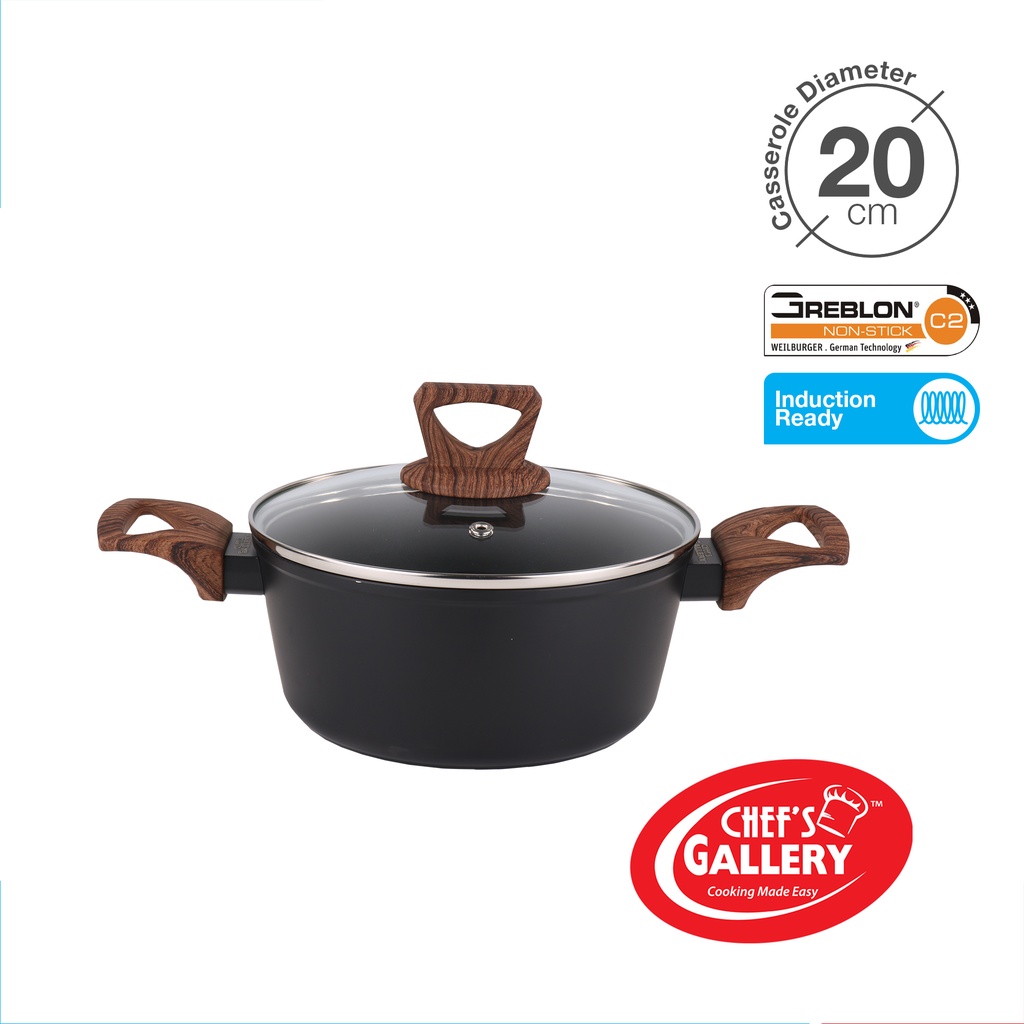 Chef's Gallery Nature Gourmet Casserole 20cm w/ Free Felt Pad ...