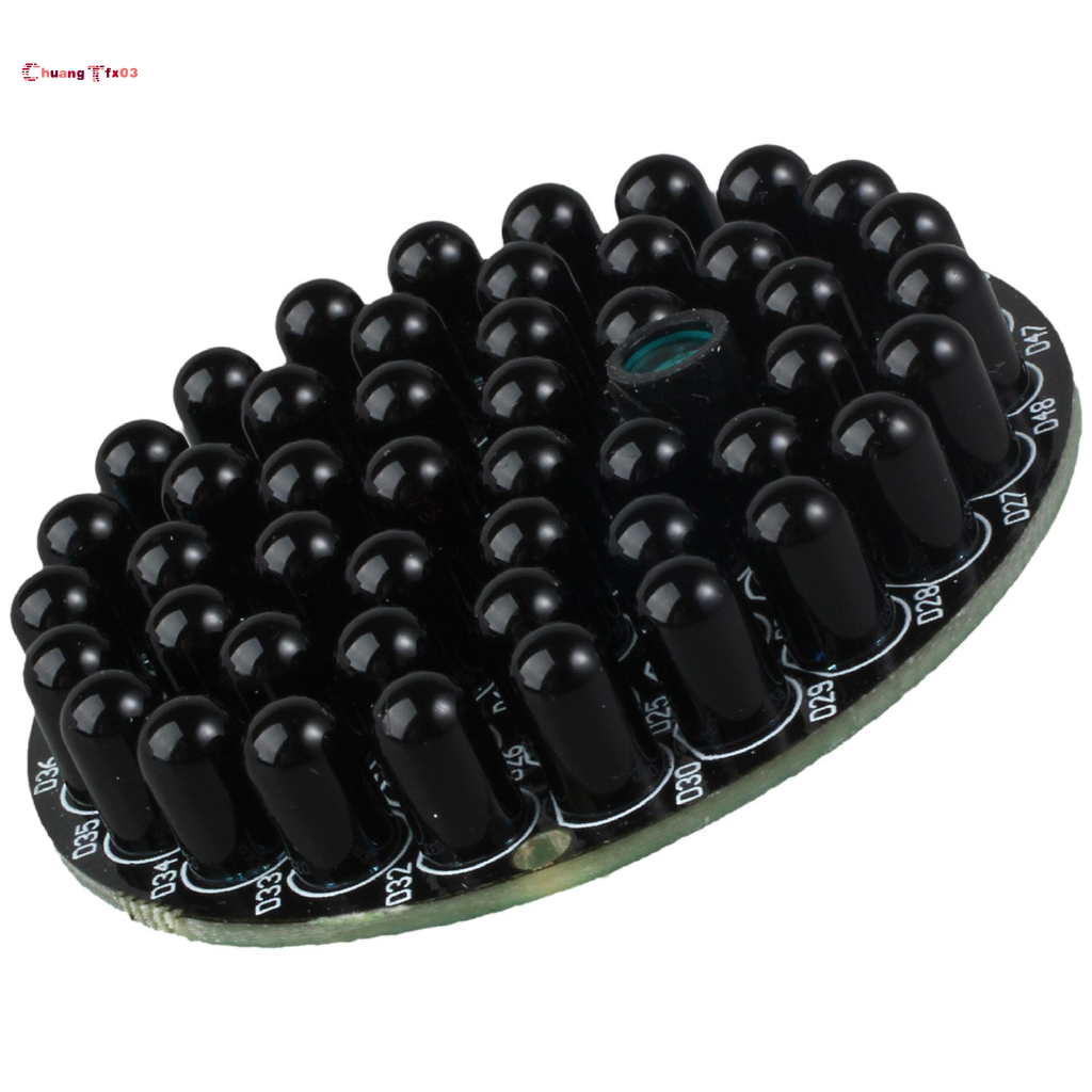 IR Infrared LED Board 940nm 48pcs IR LEDs Invisible at night No ...