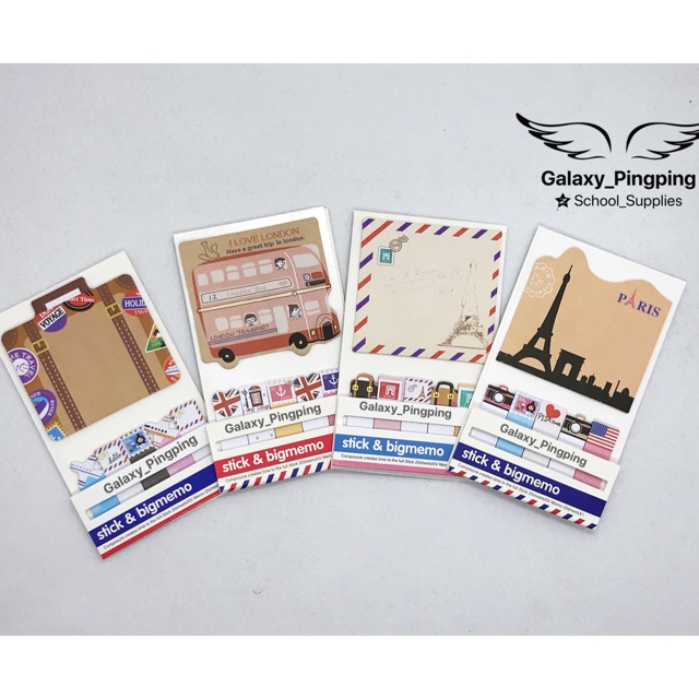 London / Paris Sticky Notes Set | Shopee Philippines
