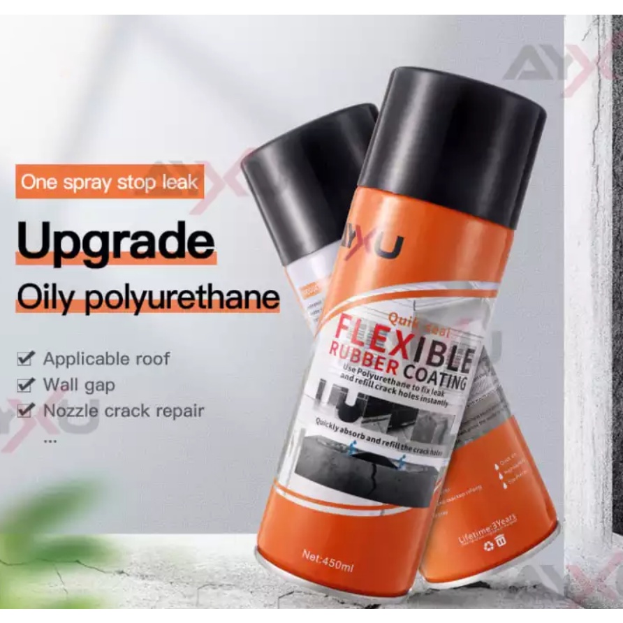 Quick Seal Flexible Rubber Coating (450ml) Waterproof Spray Sealant ...