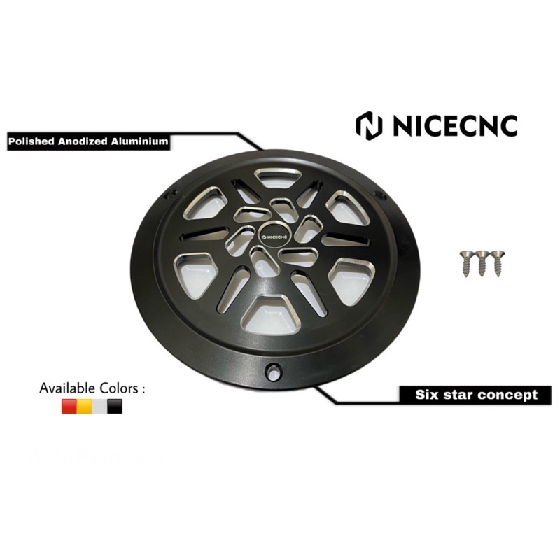 Nicecnc - Six Star Vespa Sprint Primavera LX LXV CNC Fan Lid Cover ...