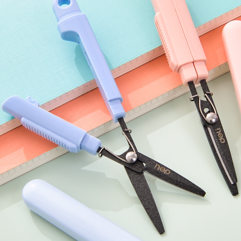 Deli Portable Scissors 125mm 4 9/10" Hand Made Cut Paper Scissors 77761 ...