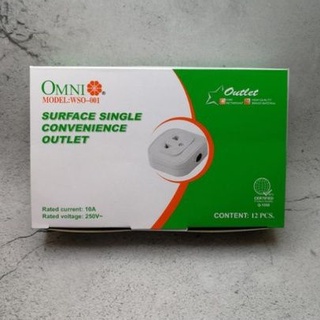 1 Box (12 pcs.) Omni 1 Gang Convenience Outlet (WSO-001) | Shopee ...