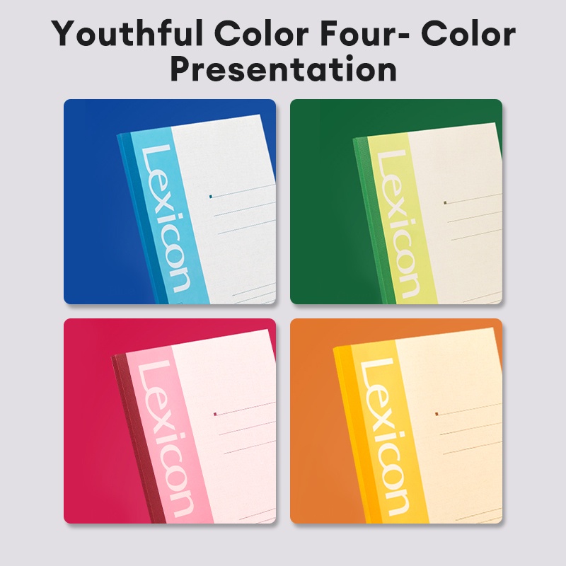 Deli Lexicon Adhesive Bound A5 Notebook 50 /40/30 Sheets 7652/7651/7650 ...