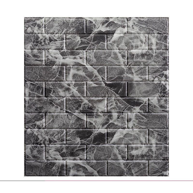 3D sticker waterproof foam bricks self-adhesive wall paper bathroom ...