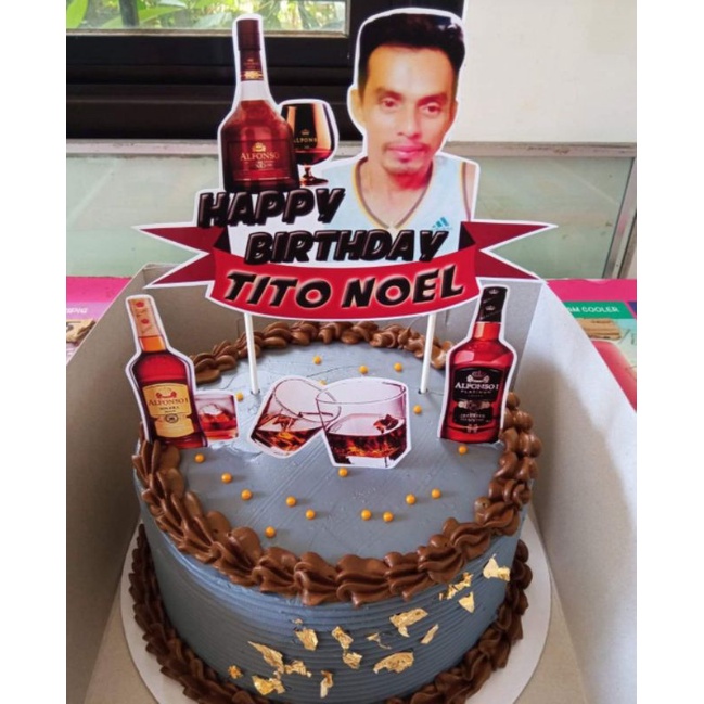 Alfonso / Father / Men theme cake topper | Shopee Philippines