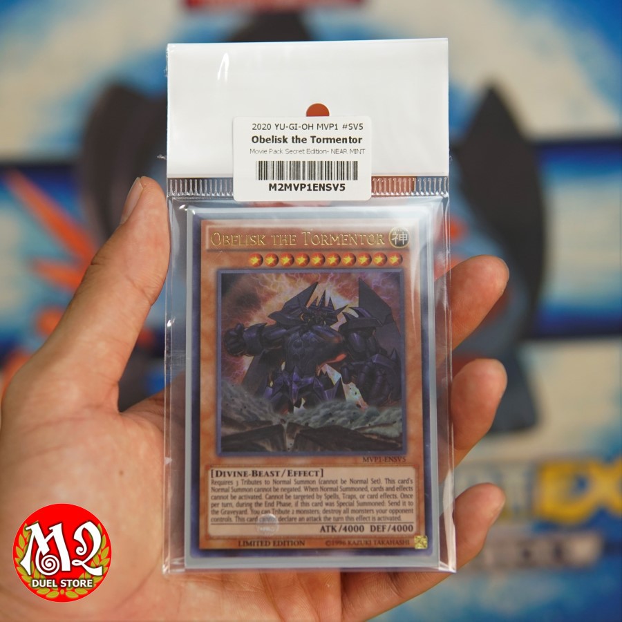 Yugioh MVP1-ENSV5 Obelisk The Tormentor Card - Ultra Rare - Packaging ...