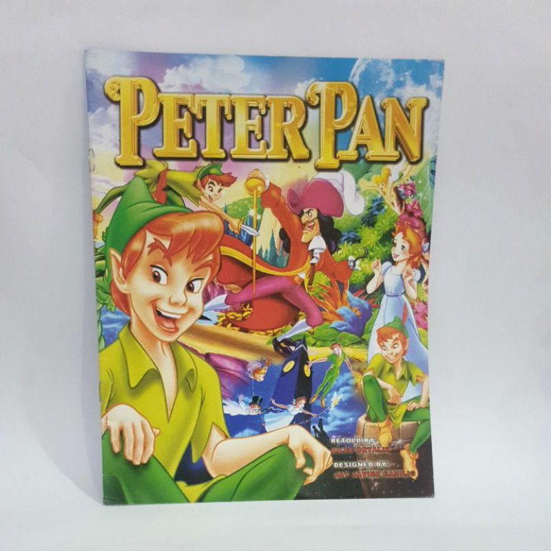 Peter Pan Bedtime Stories and Activity Book ( Read and Color) | Shopee ...