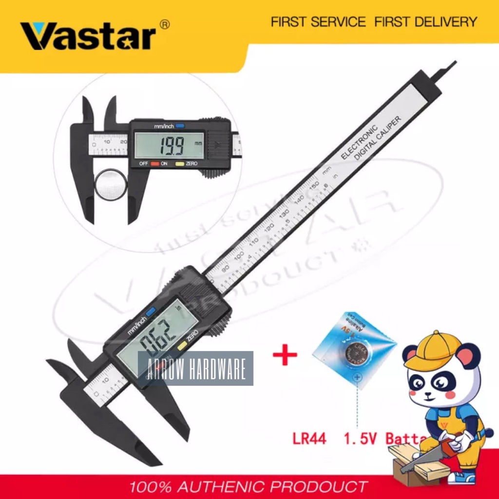 Hunter 6inch 150mm Electronic Digital Caliper Ruler Carbon Fiber ...