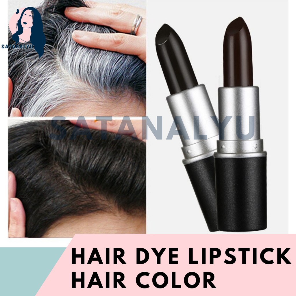 satanalyu Organic Hair Color Stick Pure Plant Hair Dye Stick One-time ...