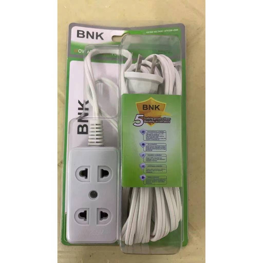 BNK power socket extension moveable multi function 5m 2gang/3gang/4gang ...