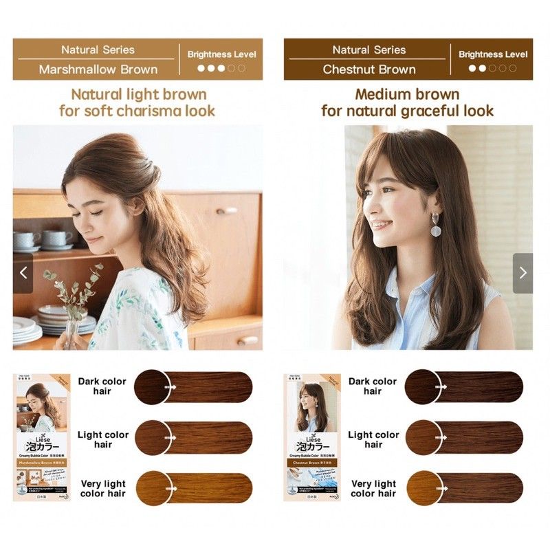LIESE HAIR COLOR IN NATURAL SERIES SHADES (JAPAN BRAND) | Shopee ...
