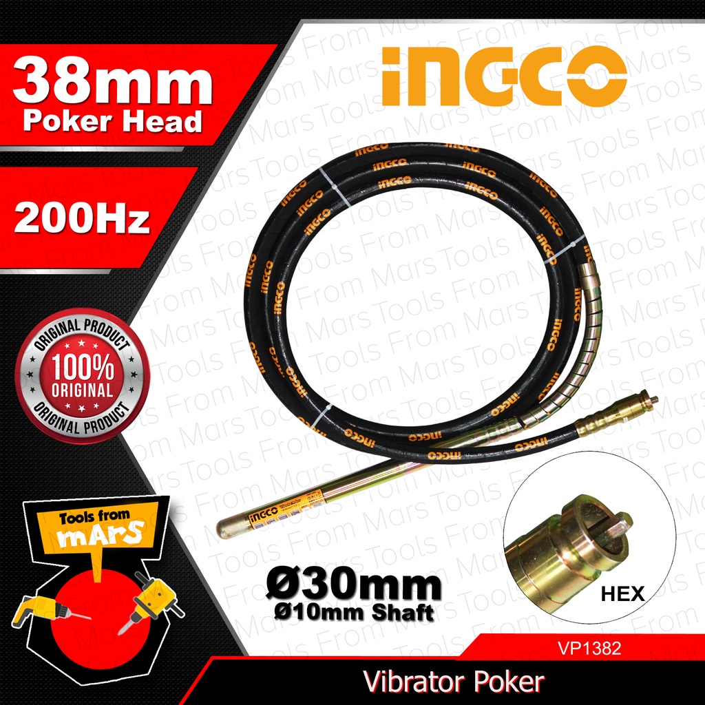 INGCO Concrete Vibrator Poker Hex VBP1382 •TFM• IHT | Shopee Philippines