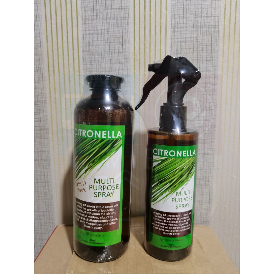 Homessences Citronella Multi Purpose Spray and Refill Pack (Set or ...