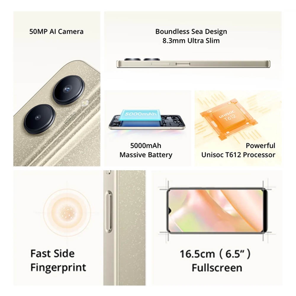 Realme C33 Smartphone | 4GB + 64GB / 128GB | 6.5'' Fullscreen Display ...