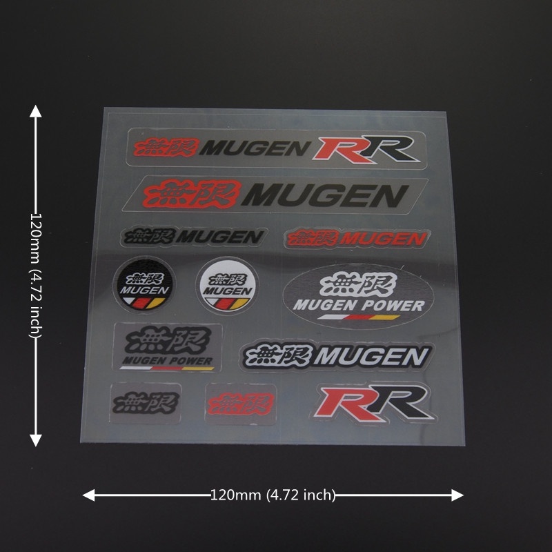 Car Sticker TRD MUGEN JSRACING JP RALLIART NISMO MONSTER HKS WRC MS ...