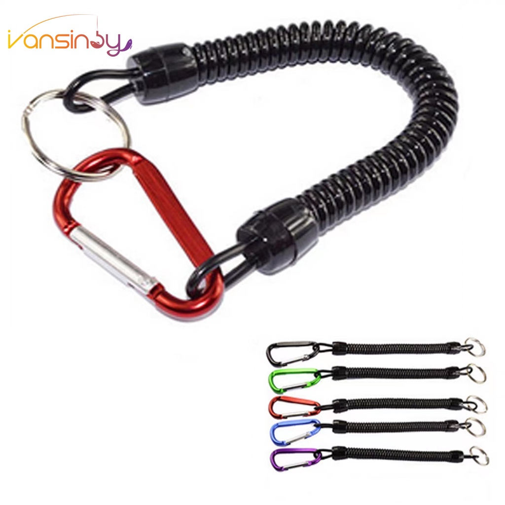 Fishing Lanyard Fishing Boating Ropes Safety Retractable Wire Steel ...