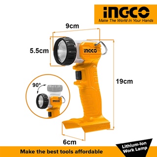 Ingco 20V Li-Ion Cordless Work Lamp Emergency Light Flashlight NO ...