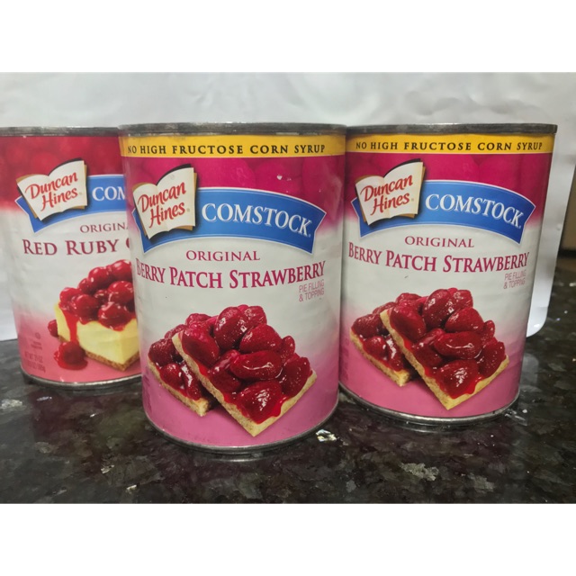 Comstock Premium Strawberry Pie Topping and Filling 595g | Shopee ...