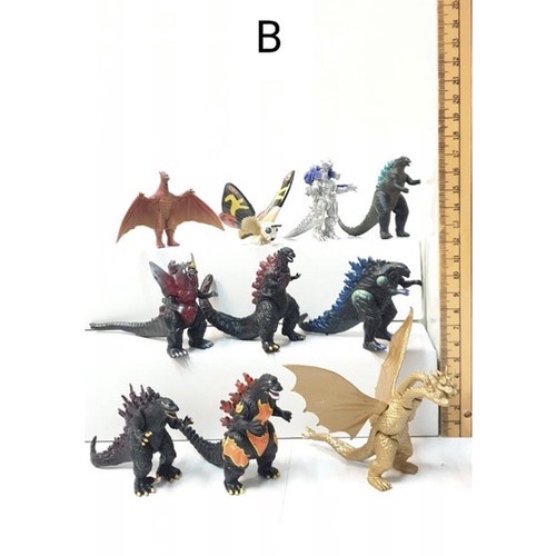 Miniature Godzilla Set Of 6pcs | Shopee Philippines