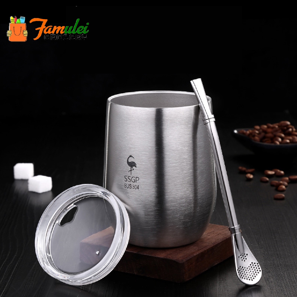 Ssgp Famulei Christmas Gift 304 Stainless Steel Coffee Tea Cup with ...