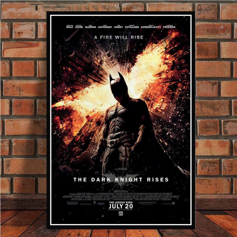 Hot Batman Superhero DC Movie Film Joker Begins Retro Poster And Prints ...