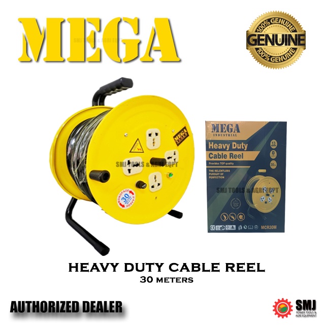 MEGA Cable Reel 12" x 30M MCR30M Extension Cord Reel | Shopee Philippines