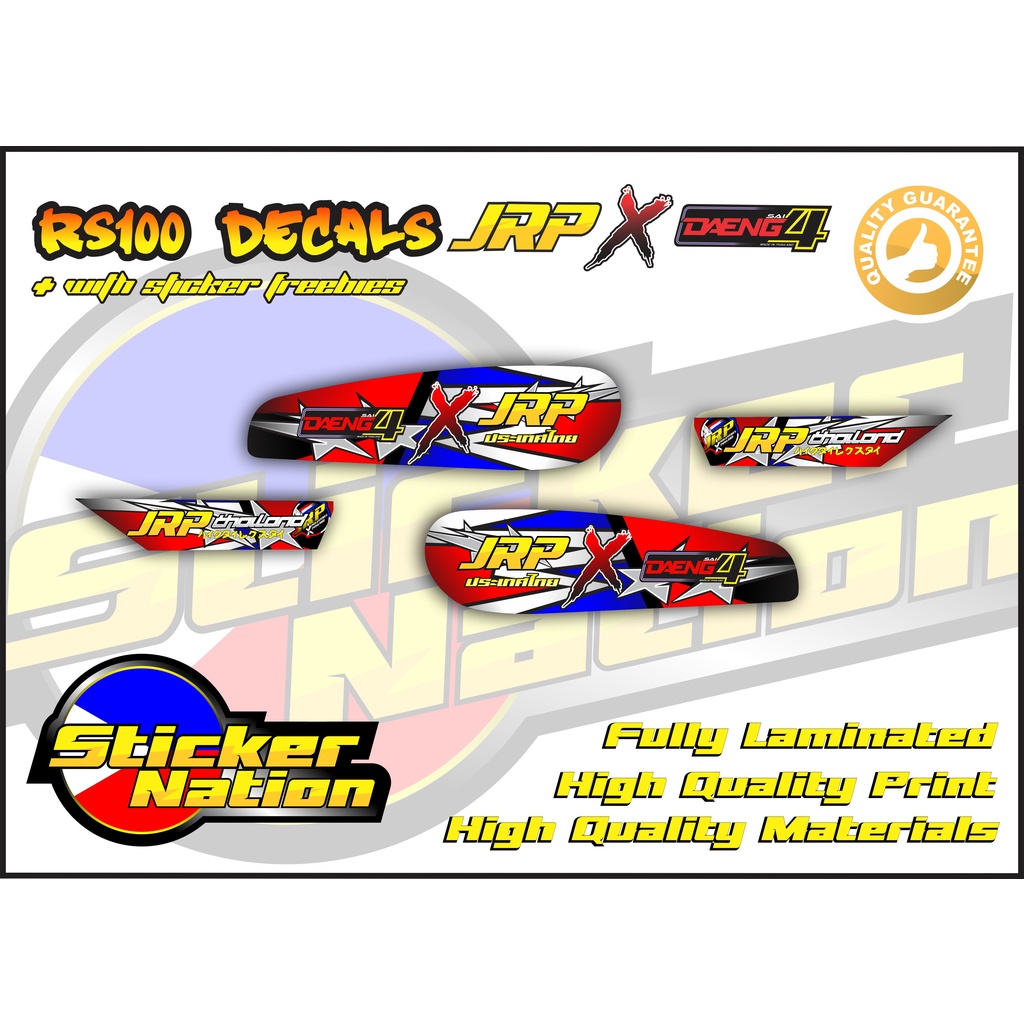 RS100 Decals JRP Thailand 1 with freebies | Shopee Philippines