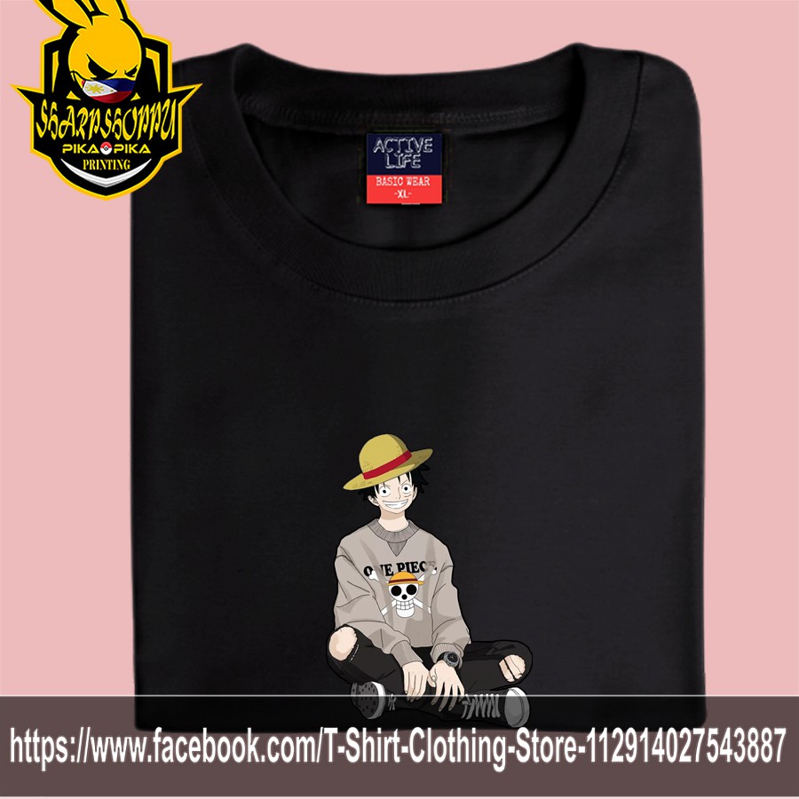 ONE PIECE LUFFY PRINT & DESIGN CUSTOMIZED T-SHIRT UNISEX | Shopee ...
