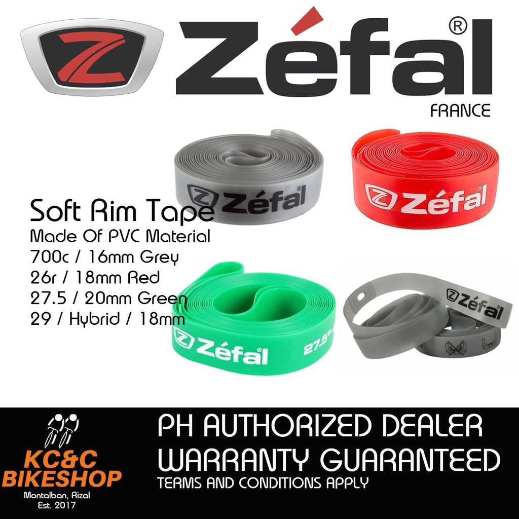Zefal PVC Soft Rim Tape 2pc per order (pair) | Shopee Philippines
