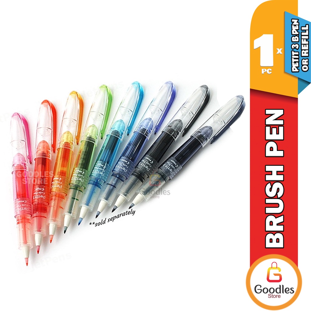 Pilot Petit3 Mini Fude Brush Pen Blue Black Brush Pen Pen Pilot Petit ...