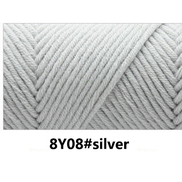 【Real 100g】Yarn 100g Milk Cotton Yarn Wool 8 ply Thread for Knitting ...