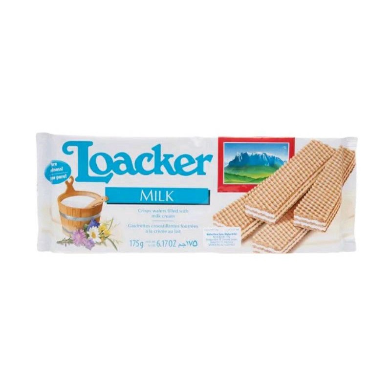 Loacker Wafer Milk 175 gr | Loacker Biscuit Snack Wafer | Shopee ...