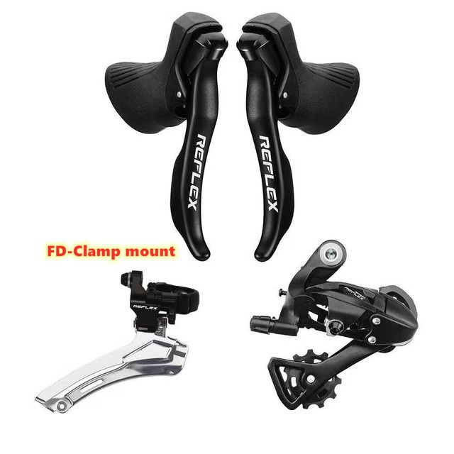 SENSAH groupset REFLEX 2x8 speed brake lever for road bike shifte ...