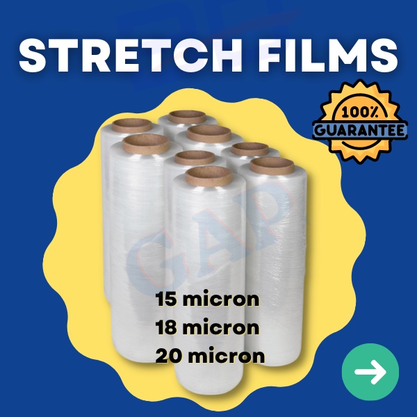 ON HAND Stretch Film / Cling Wrap / Jack Wrap (WAREHOUSE FACTORY) 15 micron / 18 mic / 20 mic ...