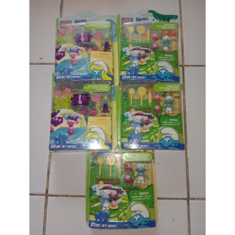Smurf mega block figure peyo vintage smurf schleich | Shopee Philippines