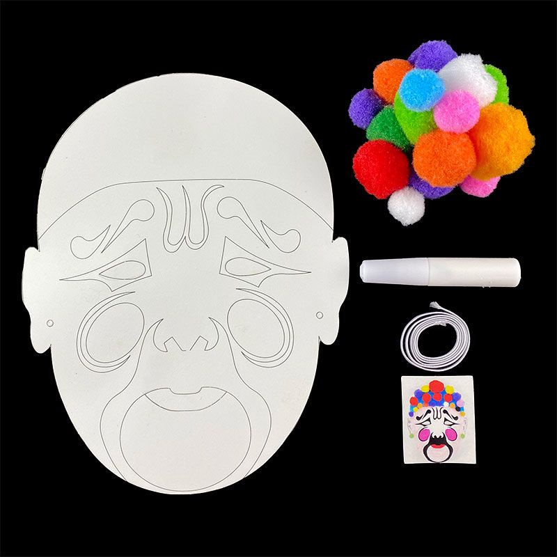 Facial Mask Peking Opera Character Hand-Painted Blank Painting Painting ...