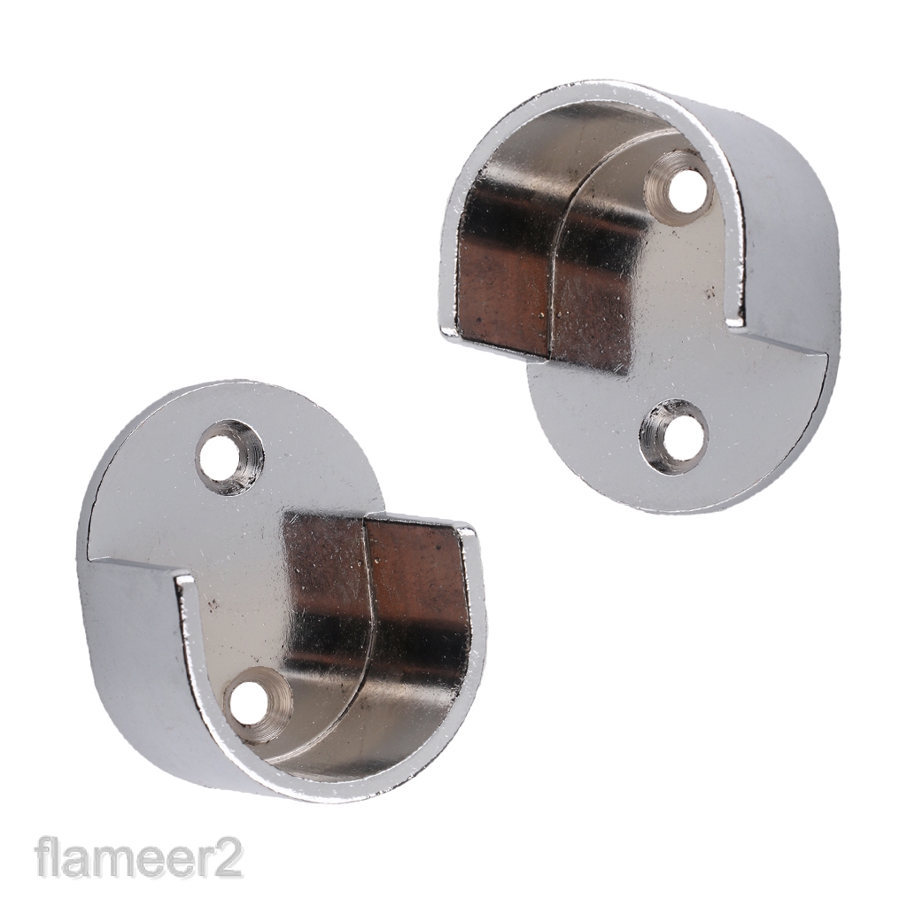 Metal Curtain Pole Recess Bracket Curtain Rail Support for 25mm 28mm ...