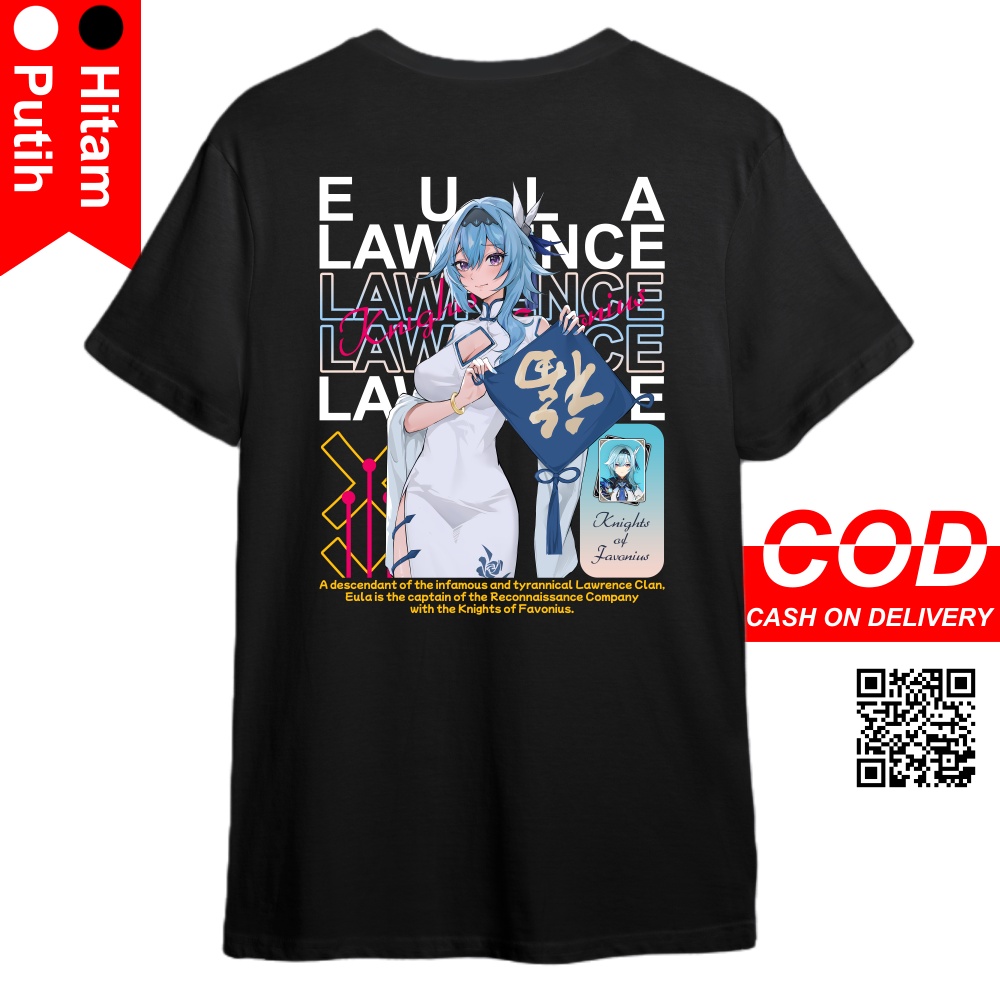Eula GENSHIN IMPACT T-SHIRTS - MEN'S & WOMEN'S DISTRO T-SHIRTS ANIME ...