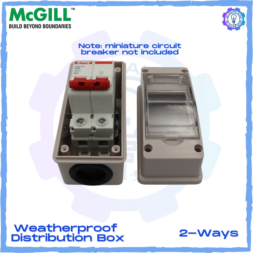 McGill Plastic Distribution Box 2-Ways | Shopee Philippines