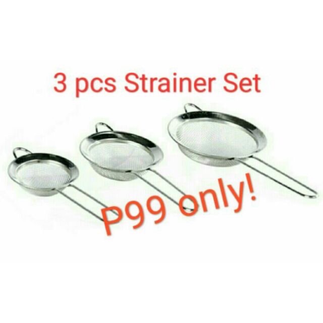 COD 3in1 Kitchen Oil Strainer Tool Wire Mesh Flour Sifter Sieve ...